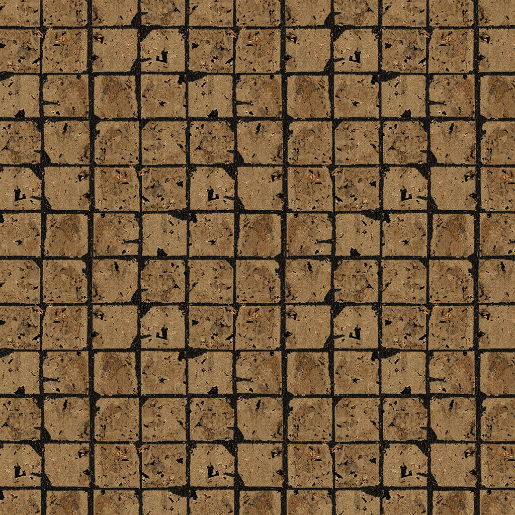 Distressed Gold Tile Wallpaper – On Air Design | Astek