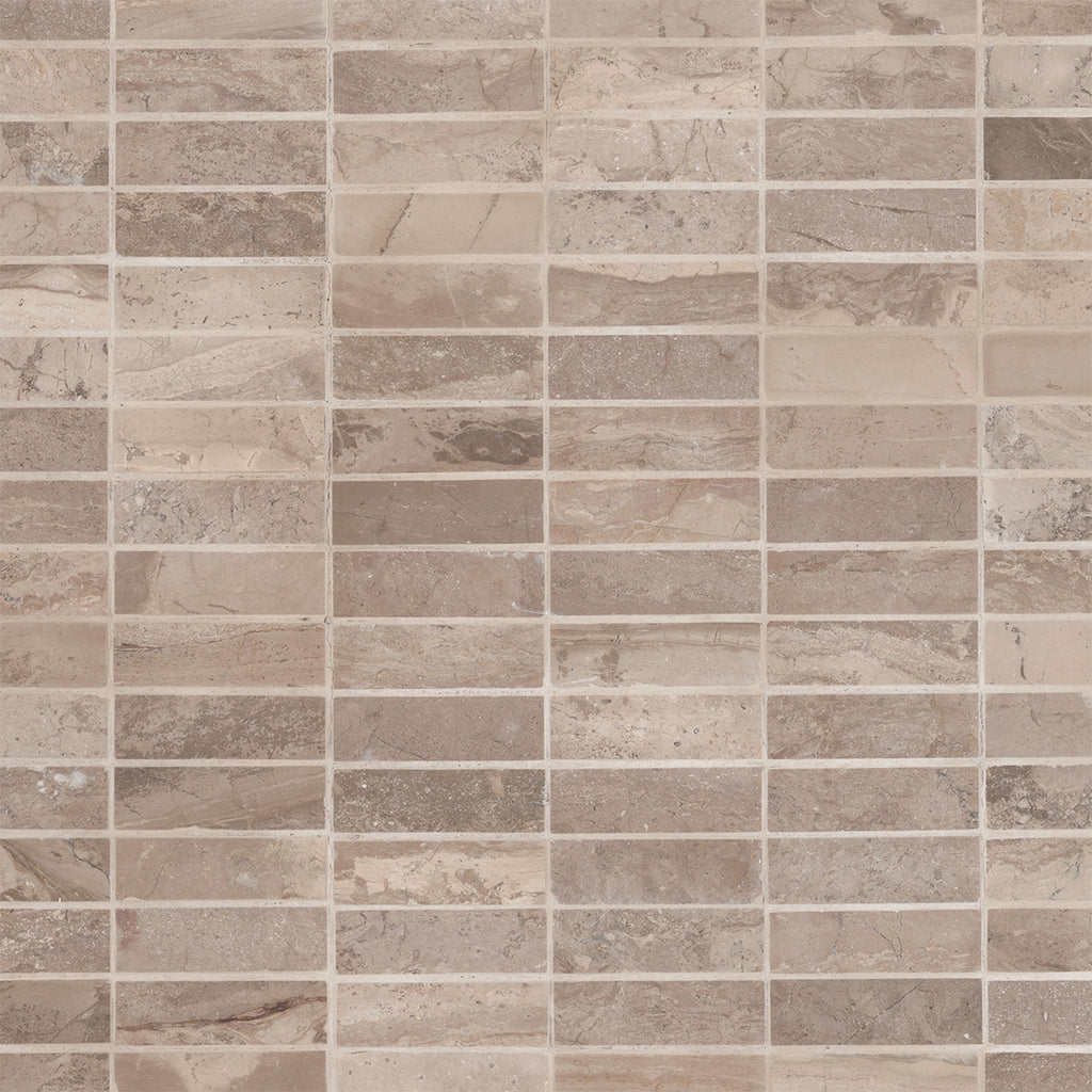 Taupe Natural Stone Horizontal Tile Wallpaper – On Air Design | Astek