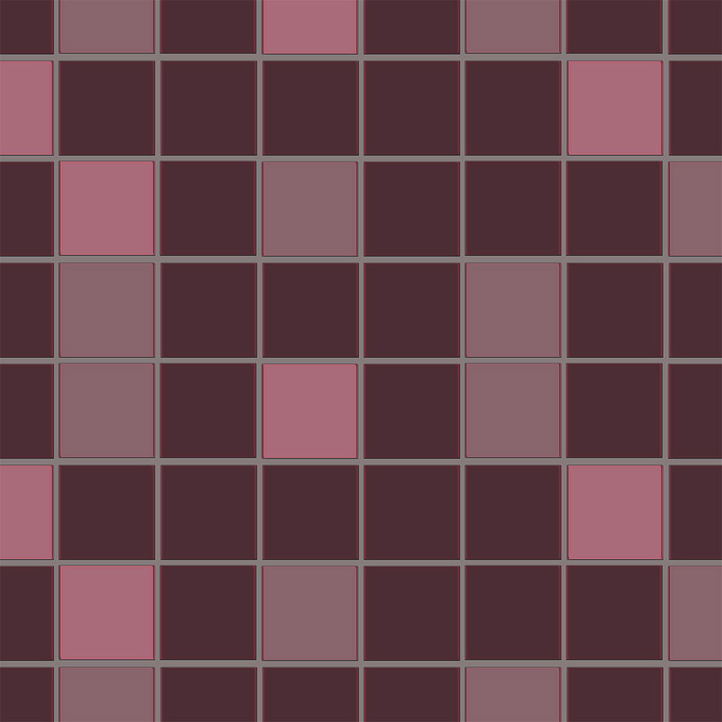 Burgundy Mosaic Tile Wallpaper – On Air Design | Astek