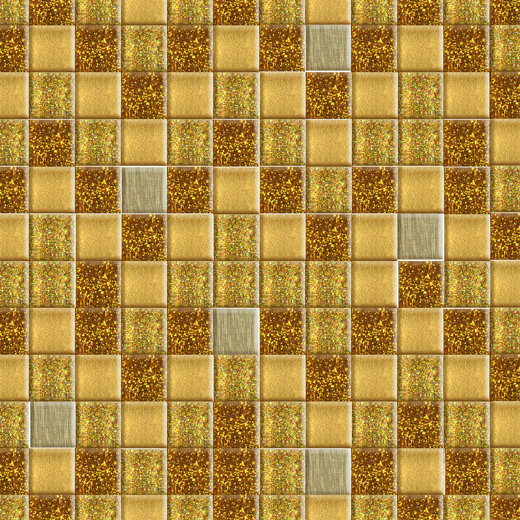 Gold Sparkle Square Tile Wallpaper – On Air Design | Astek