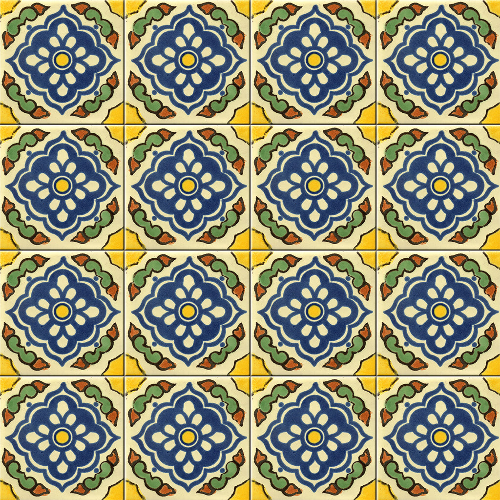 Yellow Spanish Tile Wallpaper – On Air Design | Astek