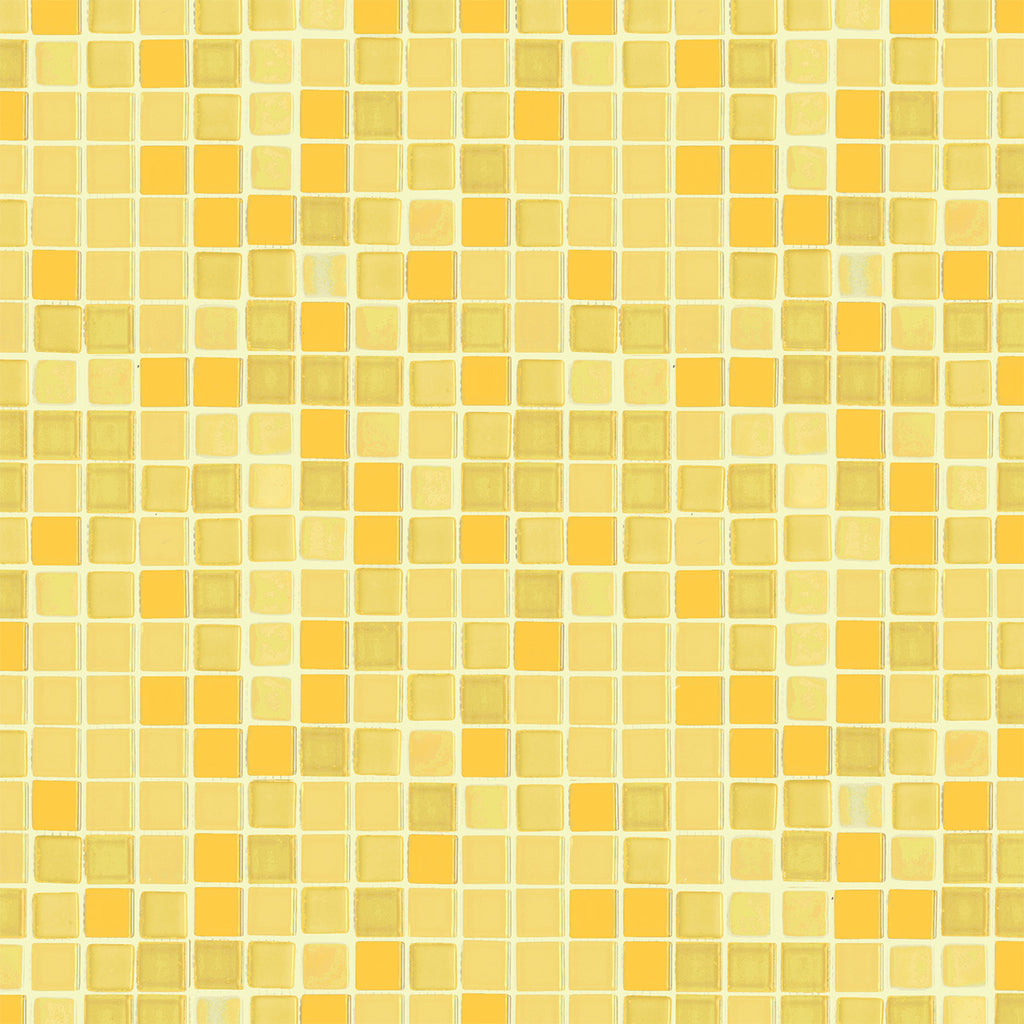 Yellow Mosaic Tile Wallpaper – On Air Design | Astek
