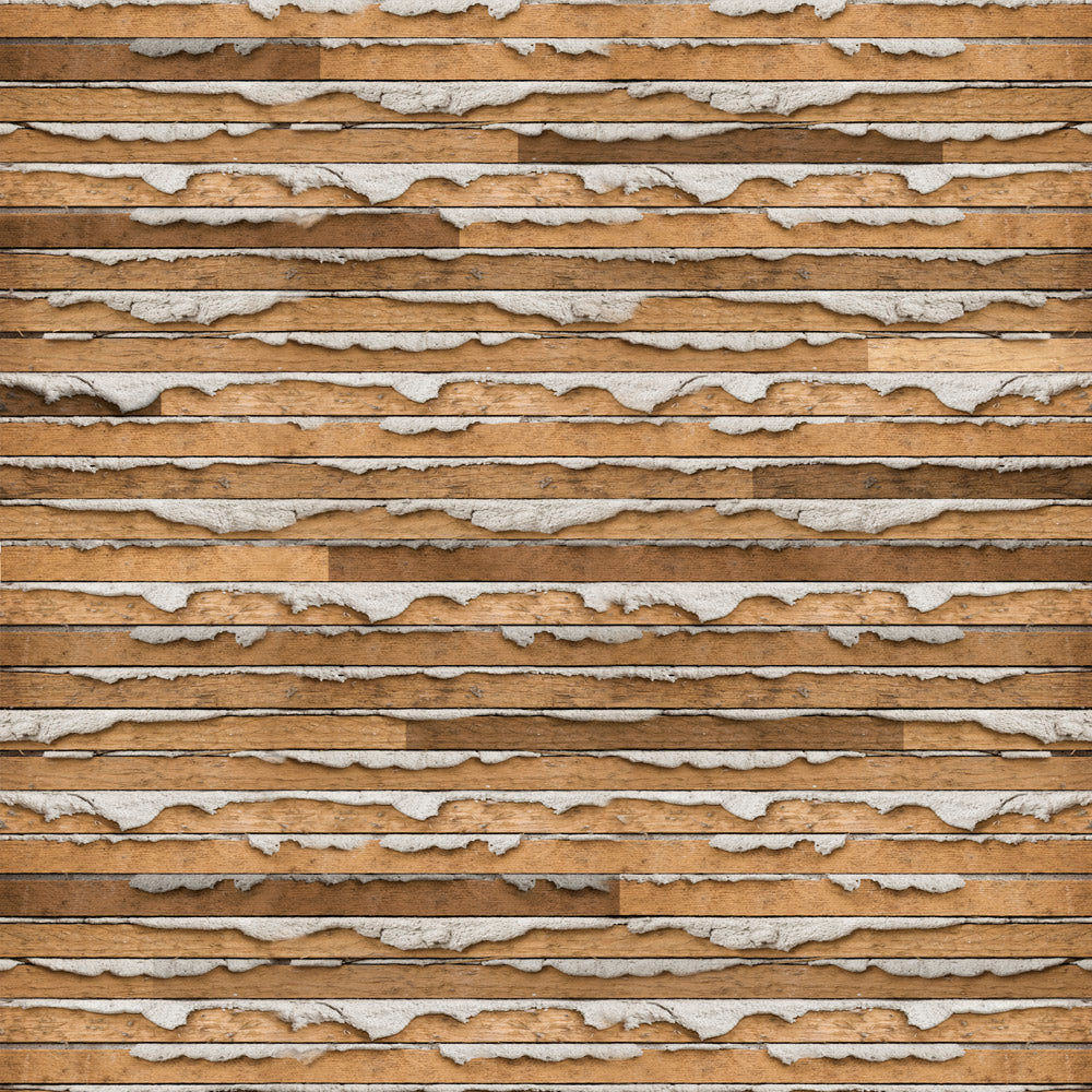 Plastered Wood Planks Wallpaper – On Air Design | Astek